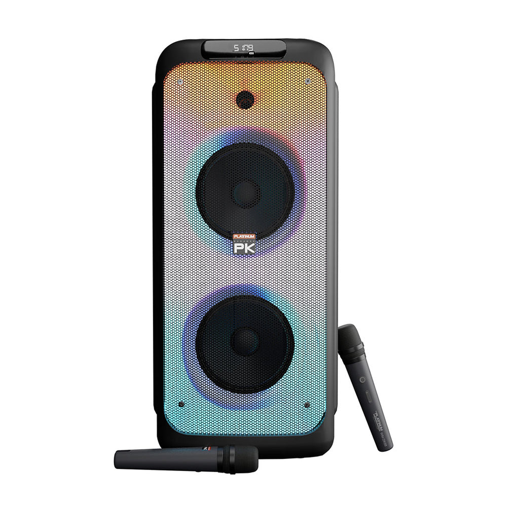 DK88 Duo Karaoke Speaker with UHF Wireless Microphones and 8” Woofer C