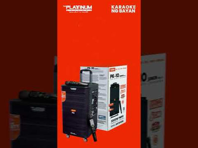 PK-10 All-in-one party speaker with UHF wireless keypad microphone